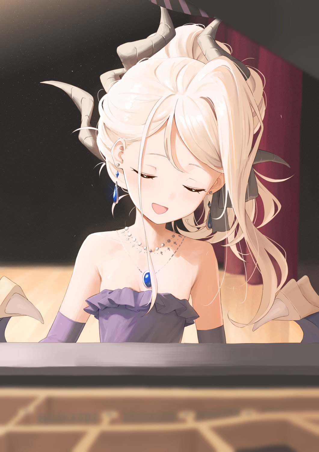 karadborg blue archive sorasaki hina devil halo horns no bra wings | #1210916 | yande.re